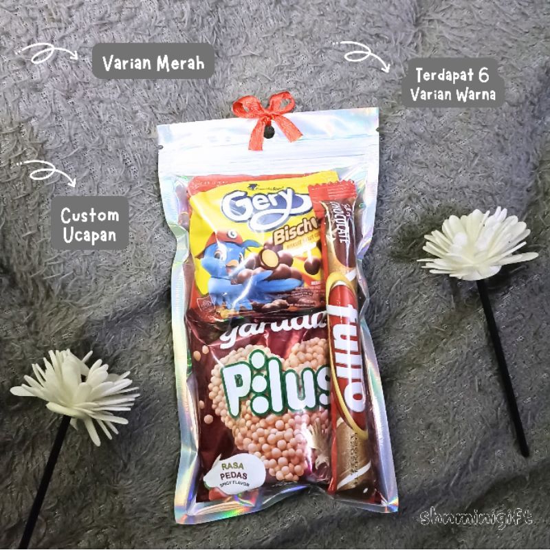 Jual MINI GIFT SNACK - Varian Merah (FREE CUSTOM UCAPAN) - HAMPERS ...