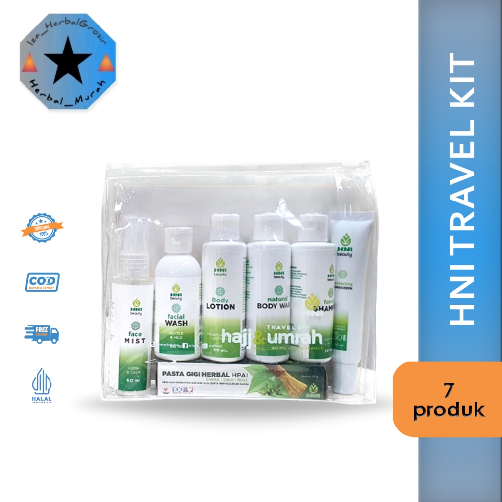 Jual HNI Travel Kit Haji & Umrah Halal Original Isi 7 Produk Praktis ...
