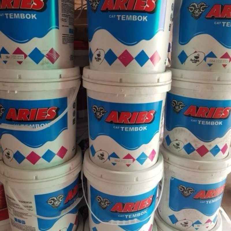 Jual Cat tembok murah aries putih 20kg, cat murah aries 20kg putih, cat ...