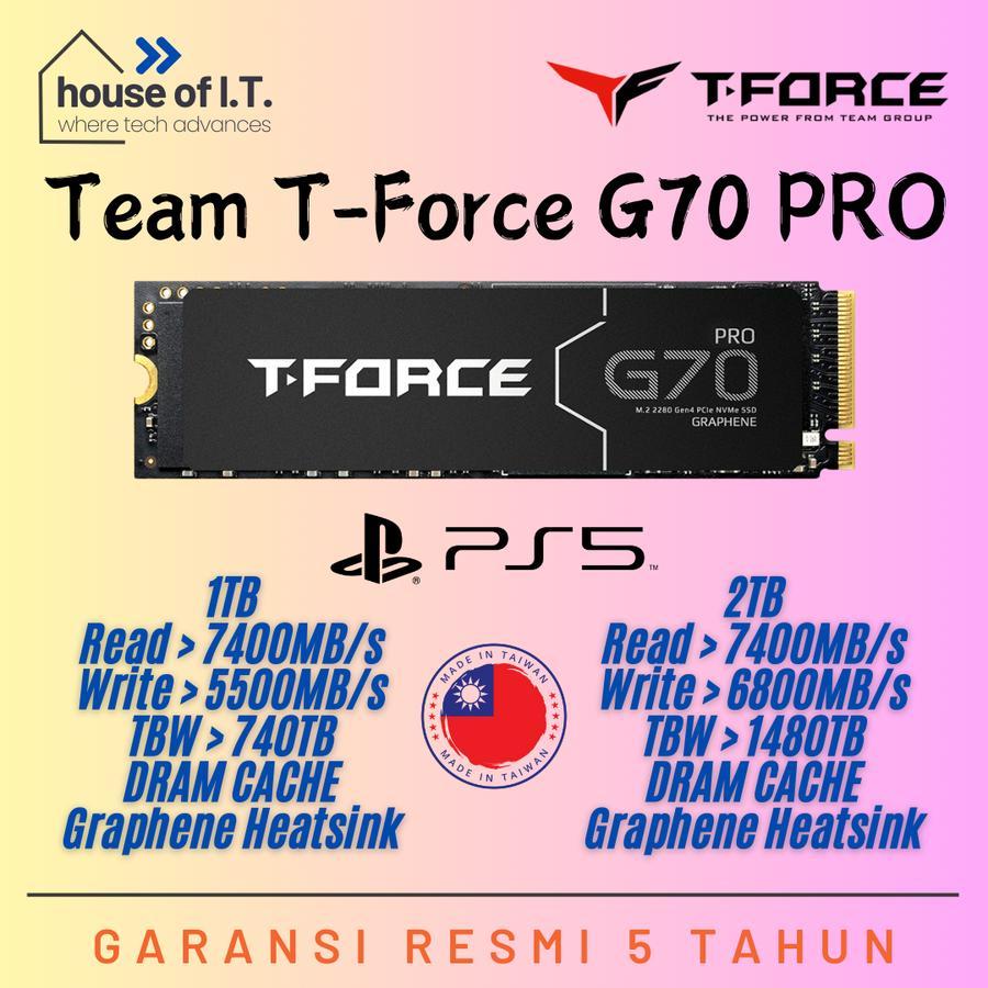 Jual TEAM T-FORCE G70 PRO 1TB - TEAM G70 PRO 2TB - SSD PS5 2TB - Team ...