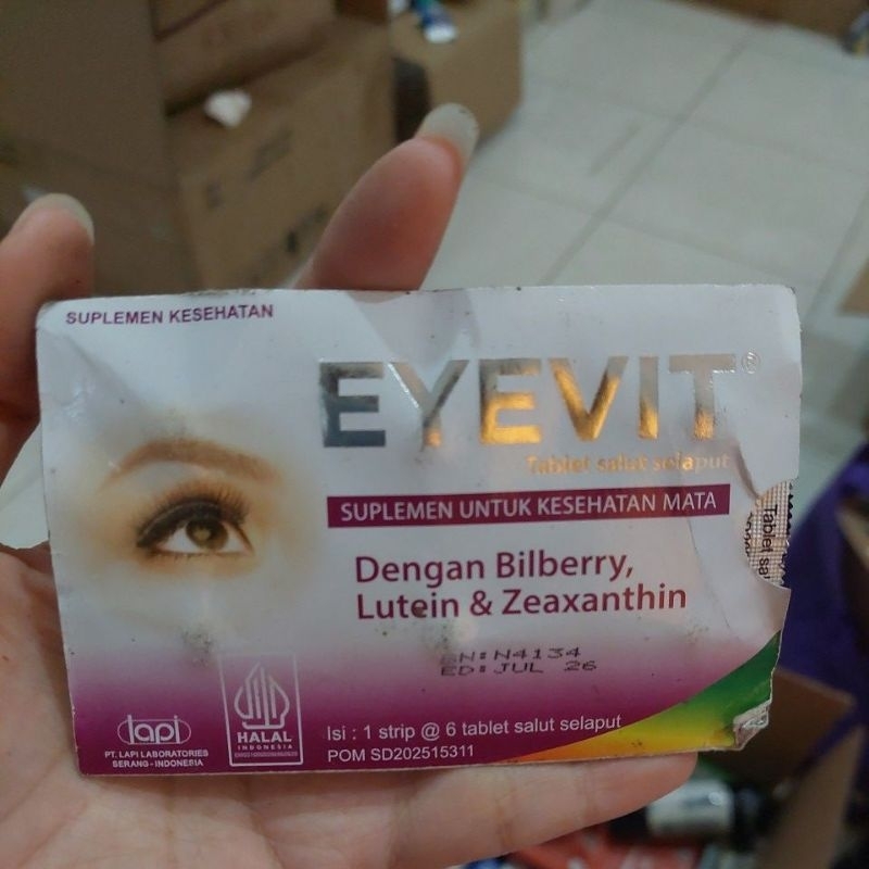 Jual EYEVIT VITAMIN MATA ISI 6 TABLET | Shopee Indonesia