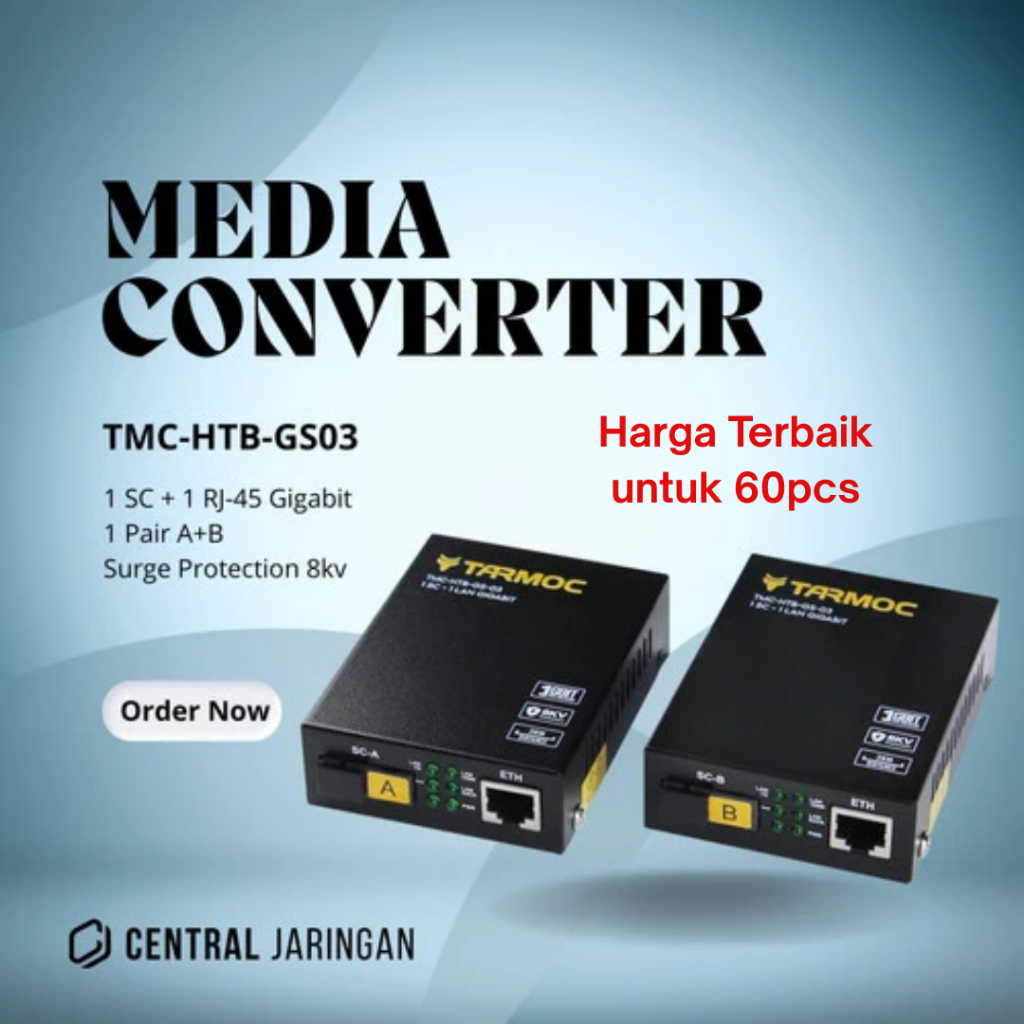 Jual Tarmoc TMC-HTB-GS-03 | Media Converter 1FO 1LAN Gigabit | HTB GS03 ...