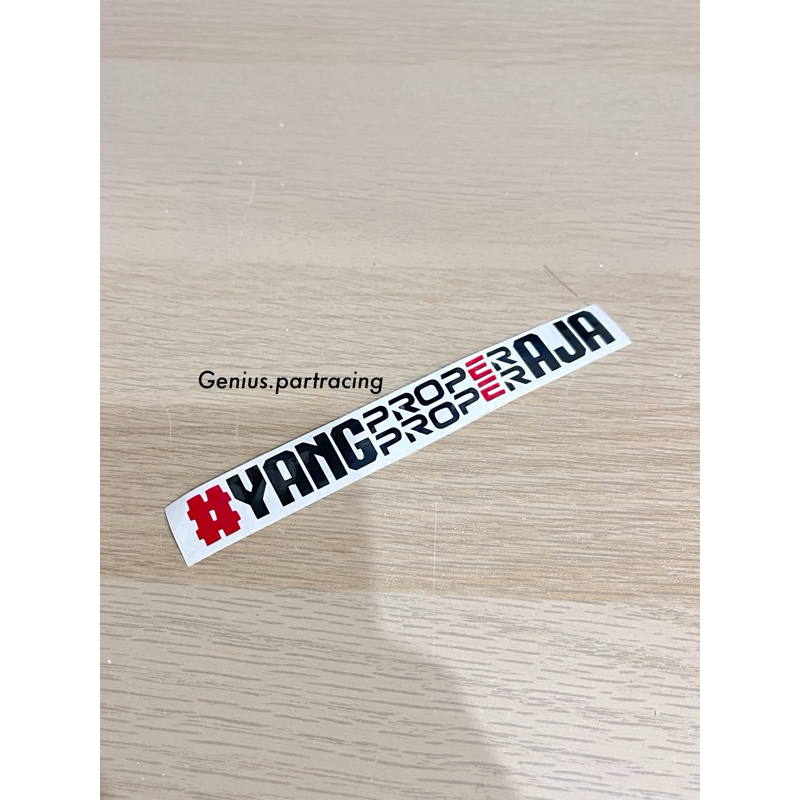 Jual Stiker - Sticker Proper ( Yang Proper Proper Aja ) | Shopee Indonesia