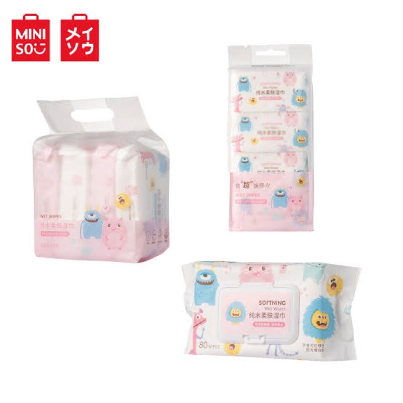 Jual Miniso Monster Tissue Wet Wipes / tisu basah | Shopee Indonesia
