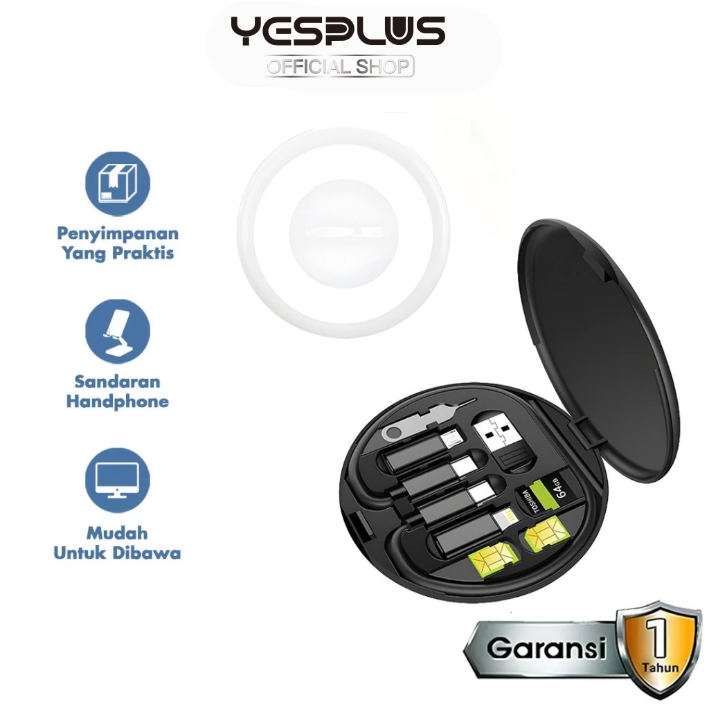 Jual Multifunctional Data YESPLUS YS-844 Data Box Cable 60W Set Fast Charging For Phone | Shopee ...