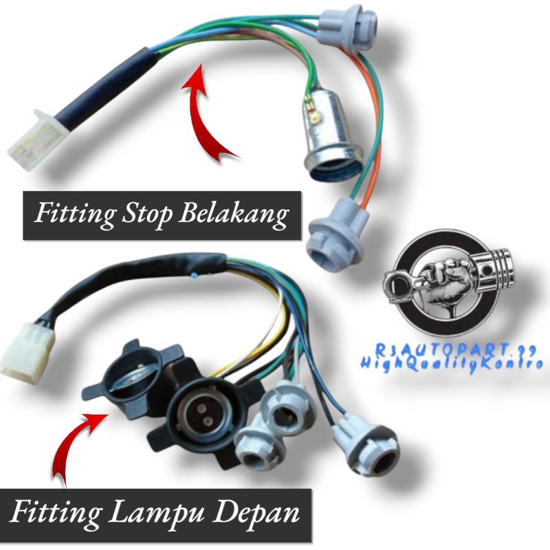 Jual Kabel Fitting Pitting Lampu Suzuki Satria 150 Barong Set Pitting ...