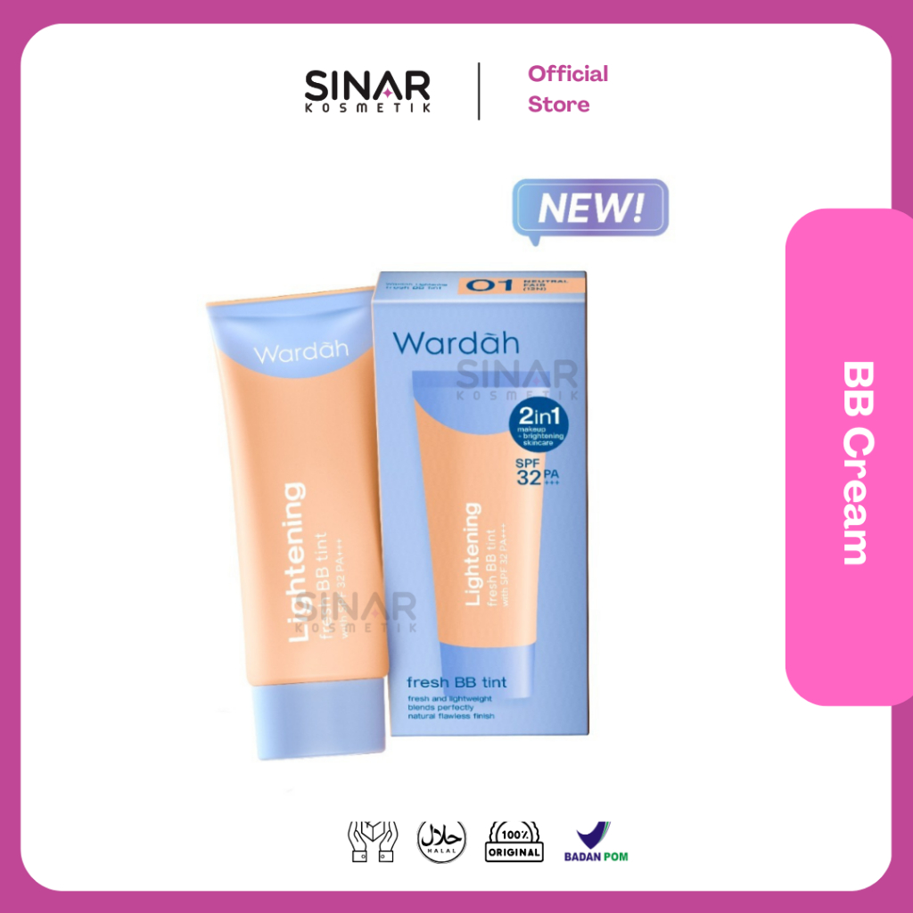 Jual Wardah Lightening BB Cream / Fresh BB Tint (KEMASAN BARU) 15ml ...