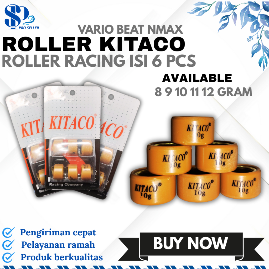 Jual ROLLER ROLER KITACO RACING MIO M3 GT NMAX FREEGO 2BL XEON 8 9 10 ...