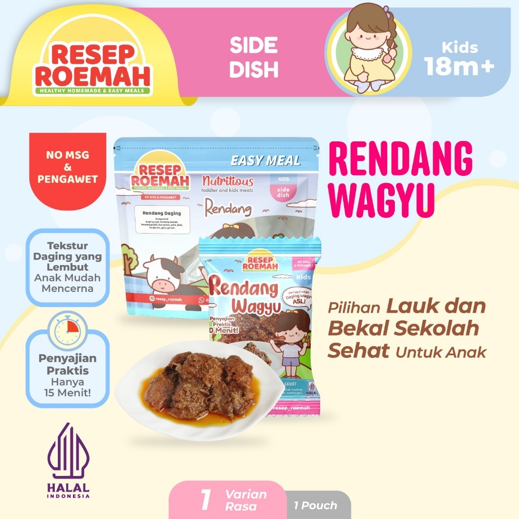 Jual Resep Roemah Rendang Daging / Frozen Food Balita Homemade / No MSG ...