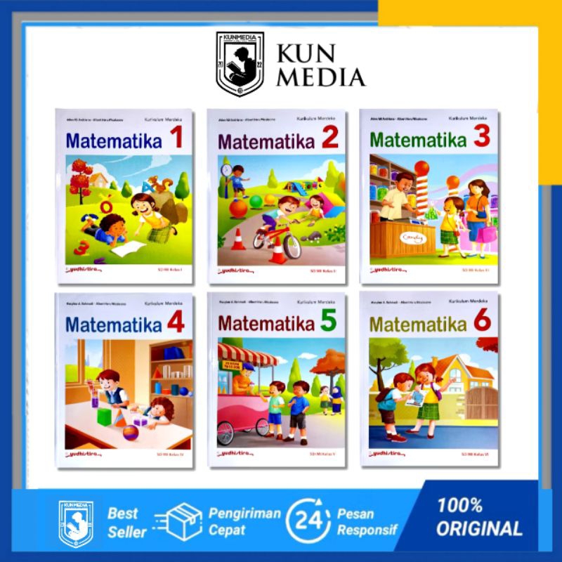 Jual BUKU MATEMATIKA KELAS 1 2 3 4 5 6 SD KURIKULUM MERDEKA YUDHISTIRA | Shopee Indonesia