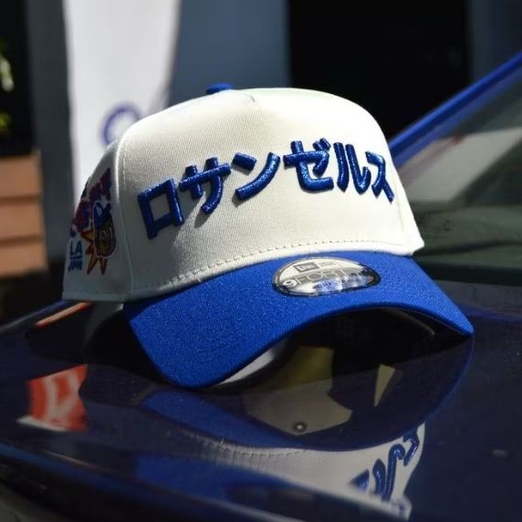 Jual topi baseball LA kanji biru shohei ohtani Japanese series 9fifty ...