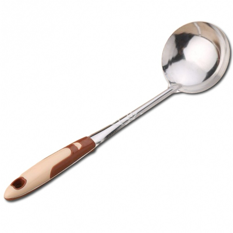 Jual Sendok Sup Sayur Stainless Steel Anti Karat Gagang Plastik – Irus ...
