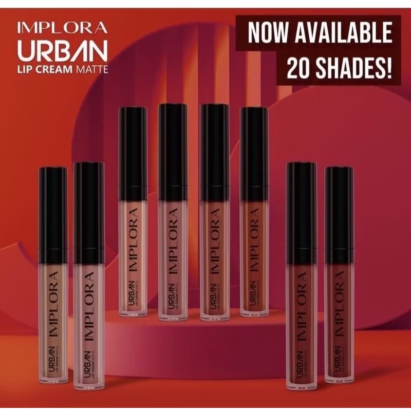 Jual IMPLORA Urban lip cream matte shade 01-20 | Shopee Indonesia