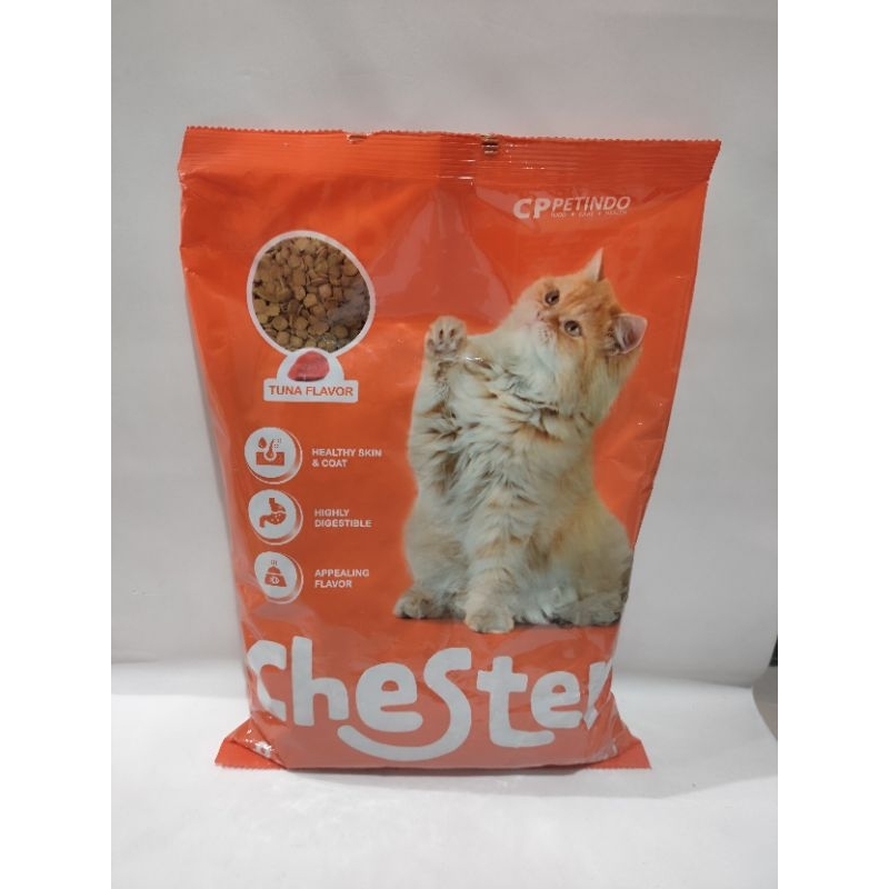 Jual Chester Tuna Falvor 800gram cat food df | Shopee Indonesia