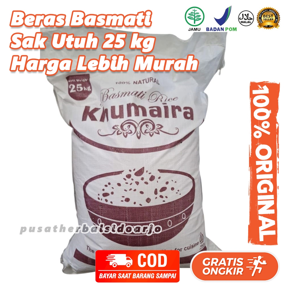 Jual Beras Basmati 25 kg 1 Sak Best Quality Basmati Rice 25kg | Shopee ...
