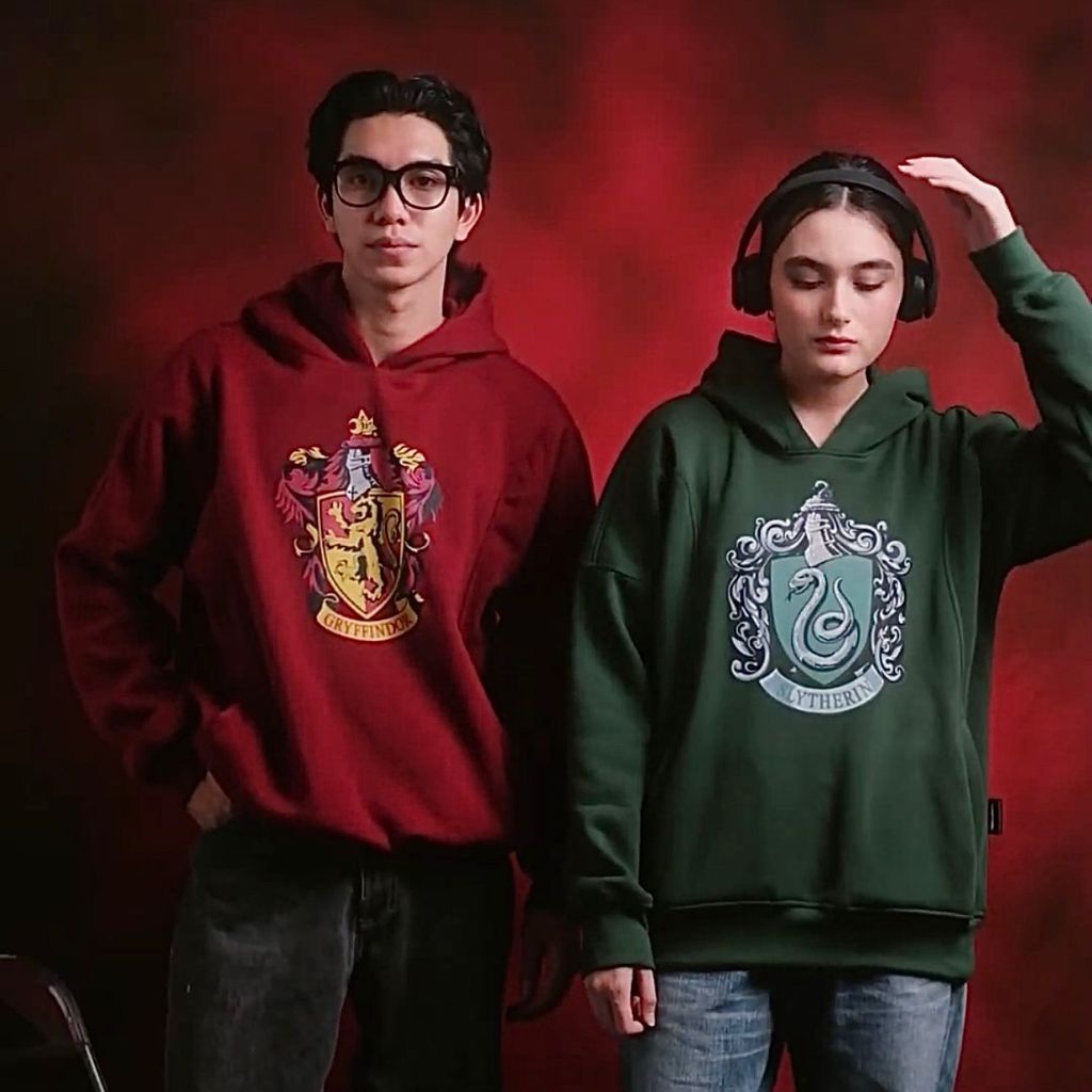 Jual Thesilversky Harry Potter Hogwarts All Houses Boxy Hoodie | Shopee ...