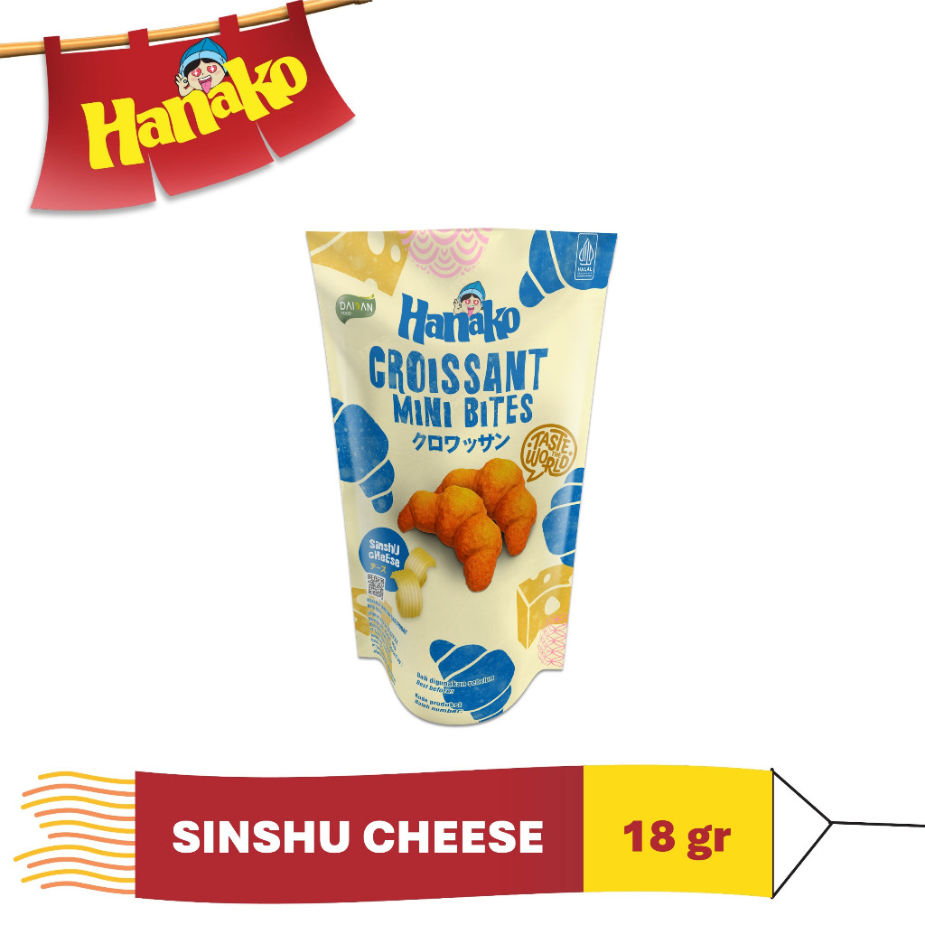 Jual Hanako Snack Croissant Mini Bites Sinshu Cheese 18 gr | Shopee ...
