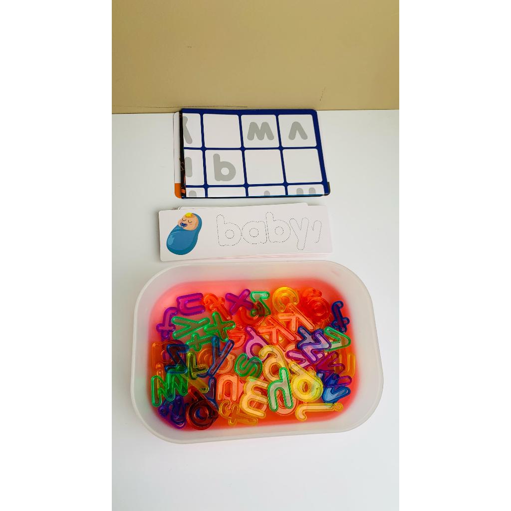 Jual Mainan Edukatif Rainbow Letters Mencocokan Huruf Alphabet | Shopee ...