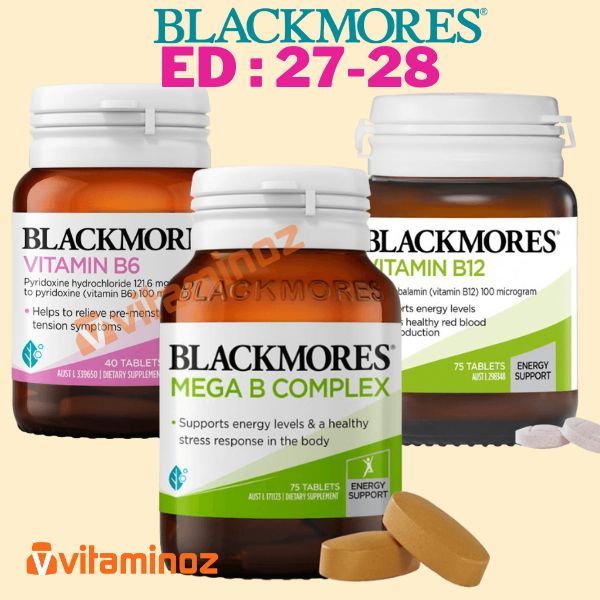 Jual Blackmores Mega B Complex / Vitamin B6 / Vitamin B12 | Shopee ...
