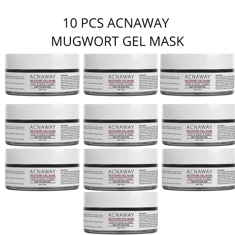 Jual Paket isi 5 dan 10 Pcs Acnaway Mugwort Gel Mask Anti Pores Masker ...