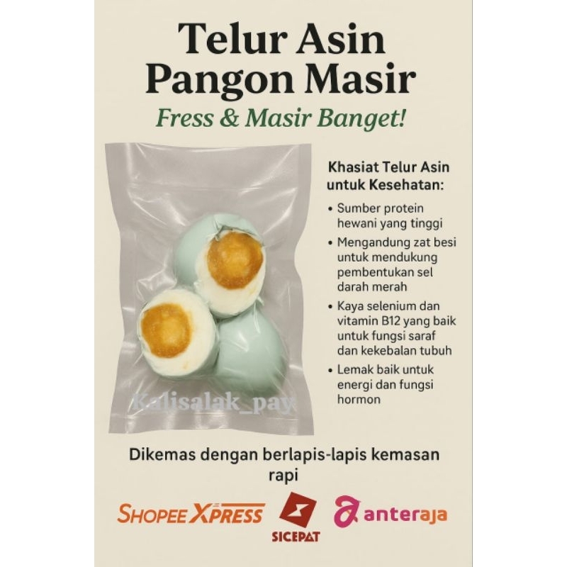 Jual Telor Asin Pangon Masir bergaransi | Shopee Indonesia