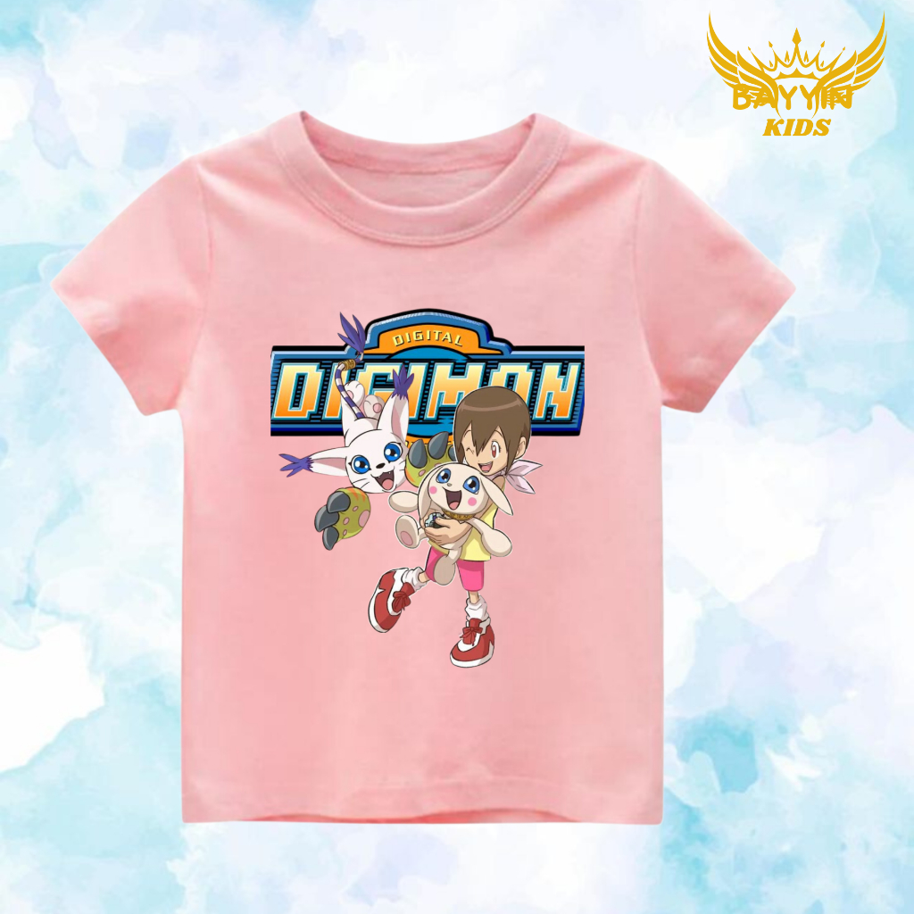 Jual Kaos Anak Custom Nama Combed 30s Gambar DIGIMON 6 Untuk Anak dan Hadiah kaos Anak Laki-Laki ...