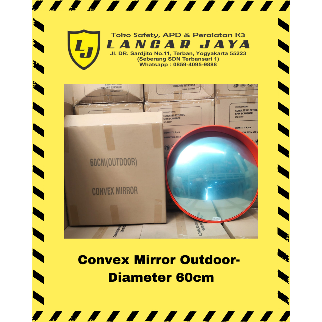 Jual Convex Mirror / Cermin Tikungan / Kaca Cermin Cembung - Outdoor 60 ...