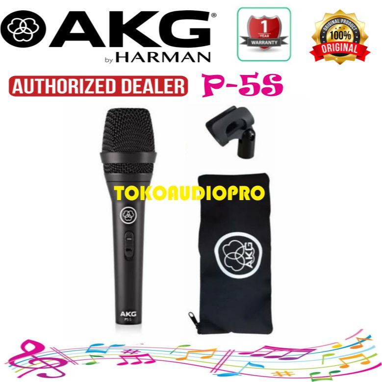 Jual Mic AKG P5S Dynamic Handheld Supercardioid Lead Vocal Mic Switched P-5S | Shopee Indonesia