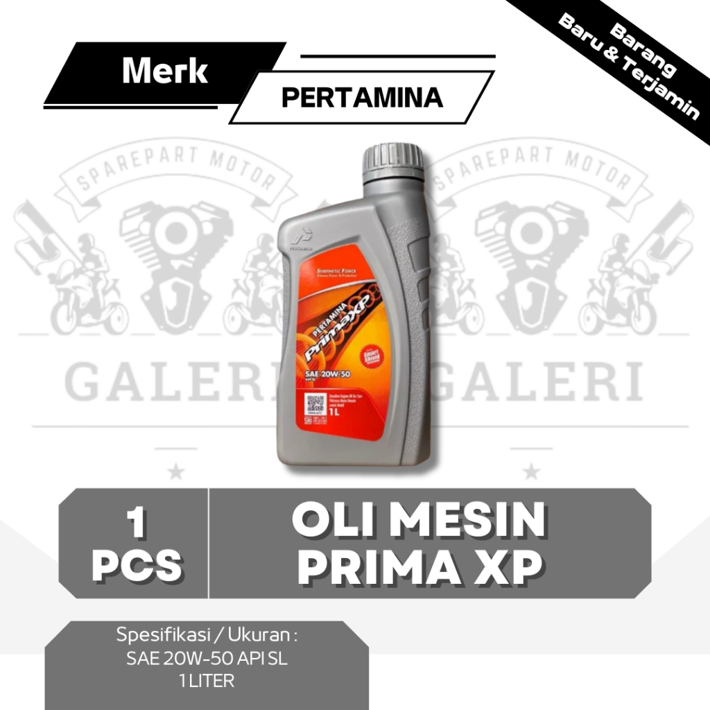 Jual Oli Prima XP // Oli Mesin Motor/Mobil Prima XP SAE 20W-50 ...