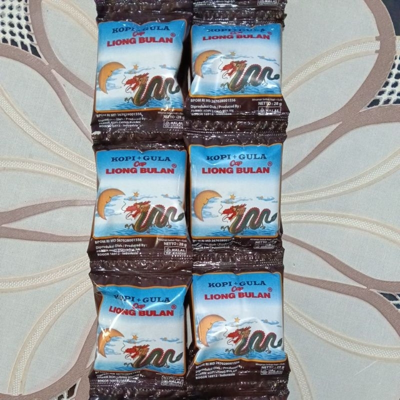 Jual Kopi Liong Bulan Plus Gula 28g (10 Sachet) | Shopee Indonesia