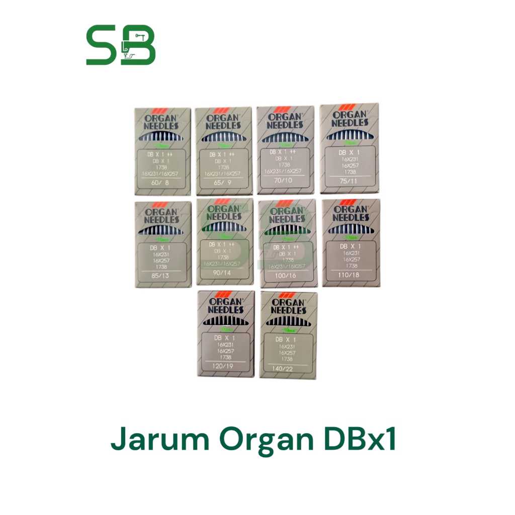 Jual Jarum Organ DBx1 Mesin Jahit Jarum 1 Highspeed Industri TYPICAL JUKI BROTHER Ori Jepang ...