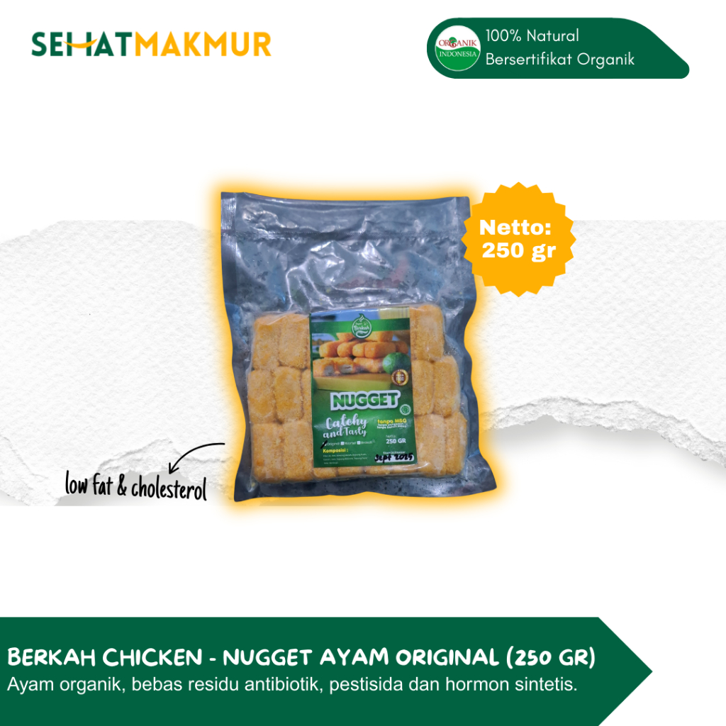 Jual Berkah Chicken Organik - Nugget Ayam Organik Original (250 gr ...