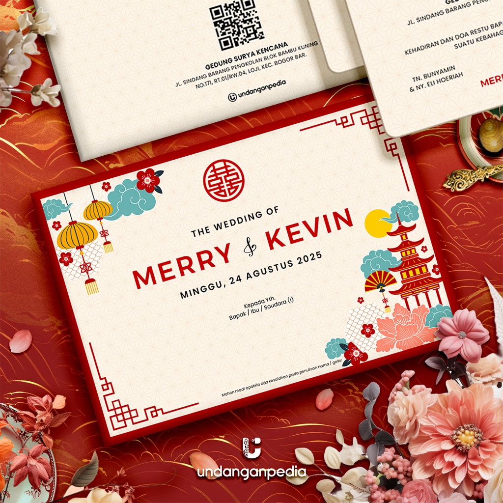 Jual HARDCOVER LANDSCAPE + AMPLOP. UNDANGAN SHUANGXI TEMA CHINA ...