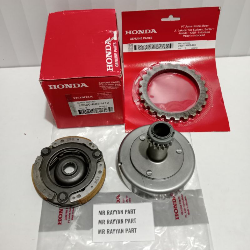 Jual Lonceng Kopling Otomatis+Kampas Ganda Assy+Plat Kopling Revo Fit Injeksi Revo 110 Fi Revo ...