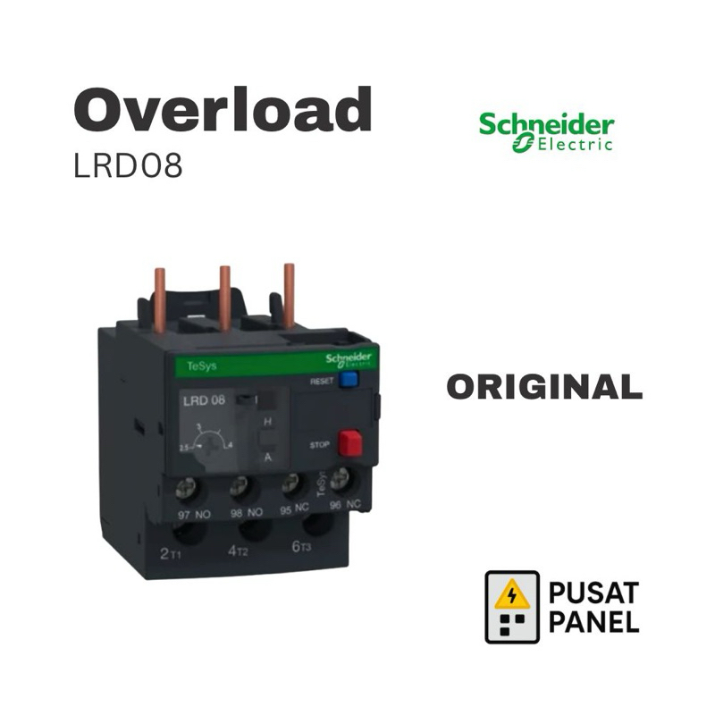 Jual Thermal Overload Relay Schneider LRD08 | 2.5A - 4A | Original Schneider | Proteksi Motor ...
