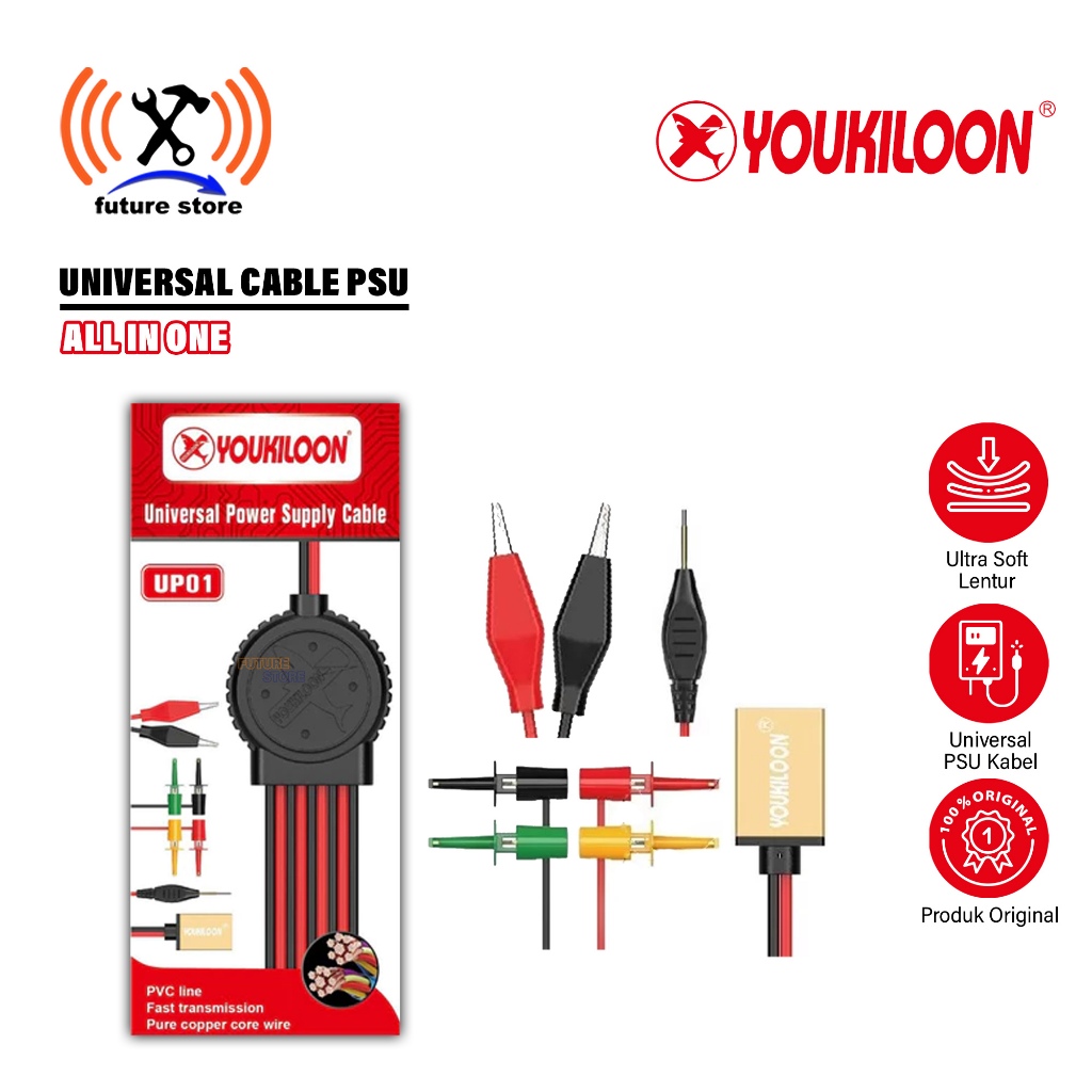 Jual YOUKILOON UP01 USB 1.0M KABEL POWER SUPPLY ORIGINAL - KABEL POWER ...