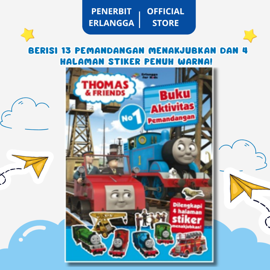Jual [Erlangga Official] Buku Aktivitas Anak: Thomas & Friends: Aktvitas Pemandangan | Shopee ...