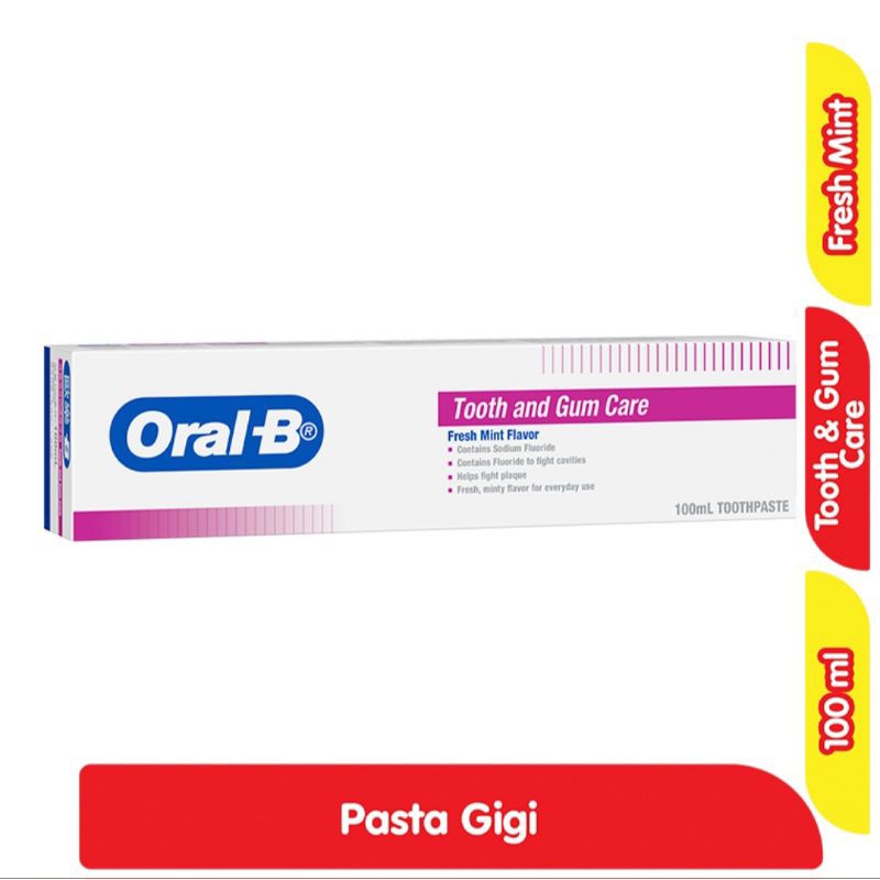 Jual Oral-B Pasta Gigi & Perawatan Gusi Fresh Mint 100 ml | Shopee ...