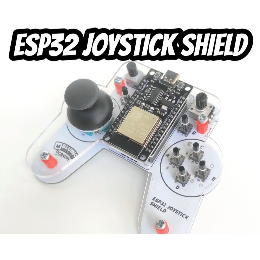 Jual ESP32 Joystick Shield - ESP32 Remote Controller Gamepad - Tanpa ESP32 + Baterai 14500 ...