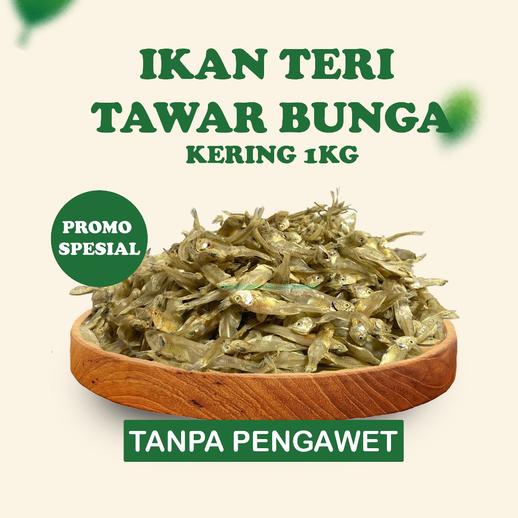 Jual Teri Bunga Tawar Kering 1kg - Ikan Teri Kualitas Premium Asli ...