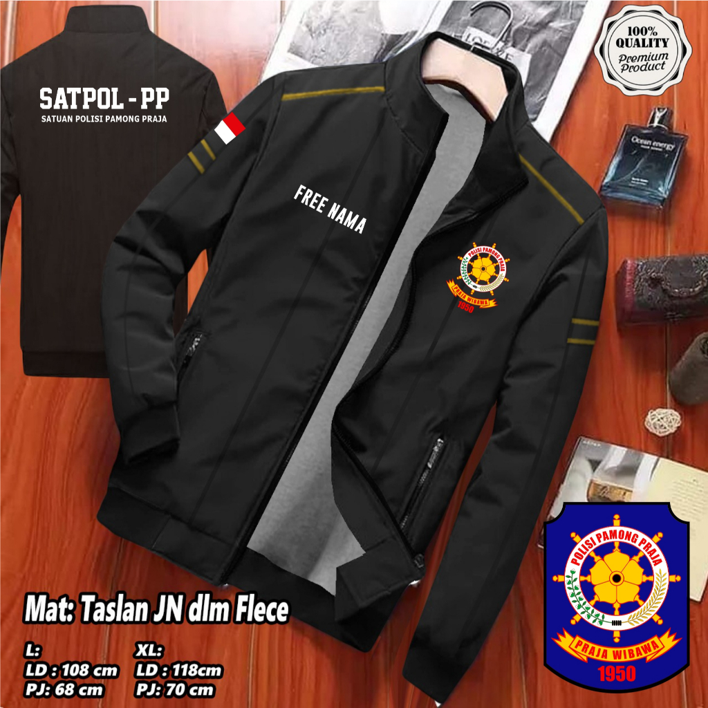 Jual Jaket Satuan Polisi Pamong Praja SATPOL PP / Jaket Seragam / Jaket Pria Wanita / Jaket ...