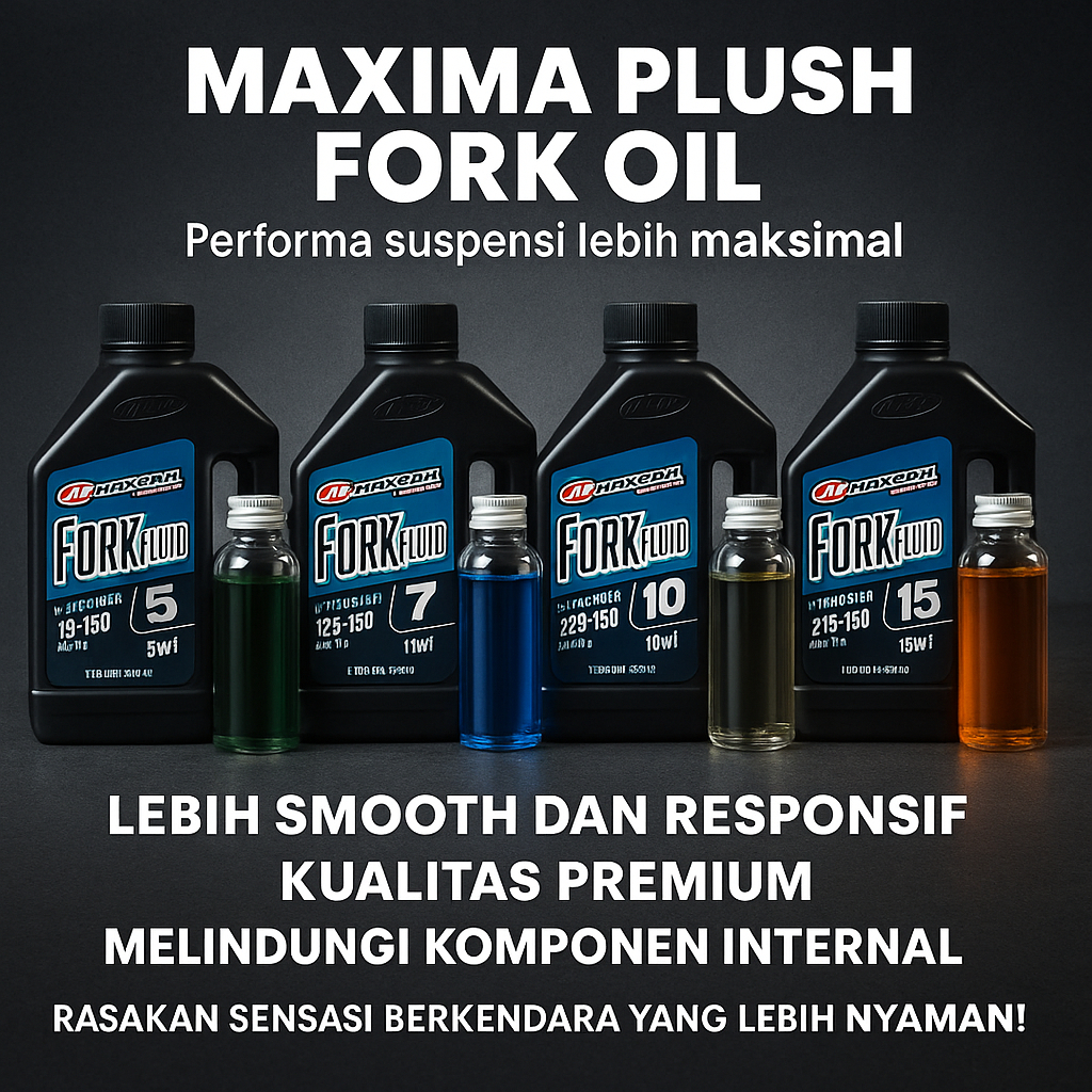 Jual MAXIMA PLUSH Fork Oil, Oli Suspensi Rockshox 5wt 7wt 10wt 15wt, Performa Suspensi Lebih ...