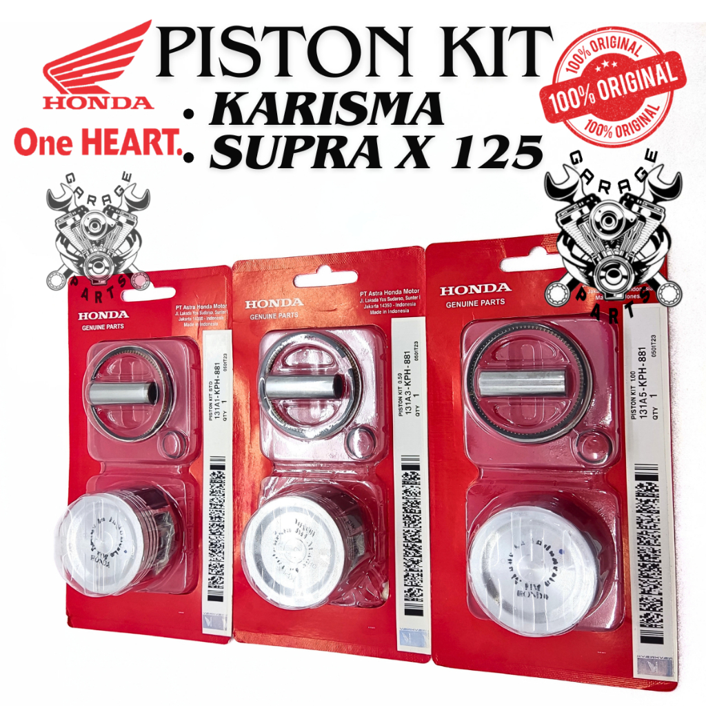 Jual Piston Kit Original Seher Honda KPH Seher Supra X 125 Karbu ...