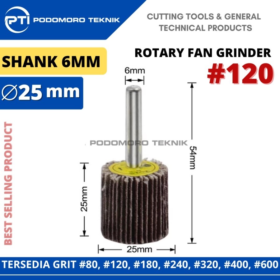 Jual Tuner Amplas #120 M25 Amplas Buffing / Rotary Fan Grinder / Mata ...