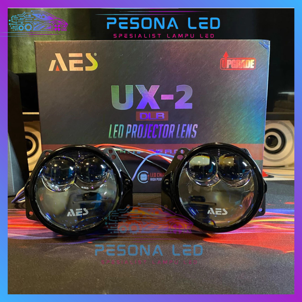 Jual BI-LENS Projector Lens DLB 3 Inch Dual Low Beam UX2 75W Bi-led ...