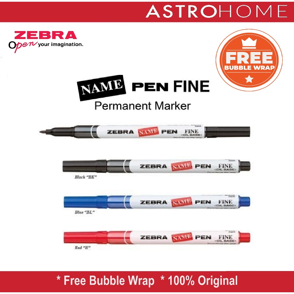 Jual Spidol Permanen Namepen Permanent Marker (Oil Base) Zebra Name Pen ...