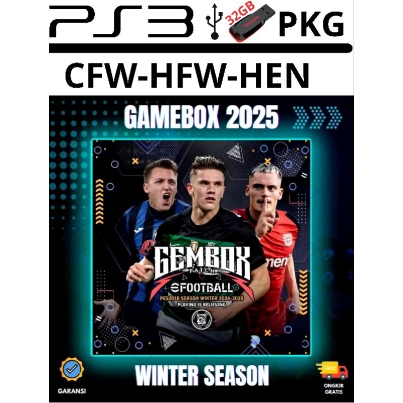 Jual TERBARU) PES 2025 GEMBOX BITBOX VR PATCH TRANSFER TERBARU 2025 PS3 ...