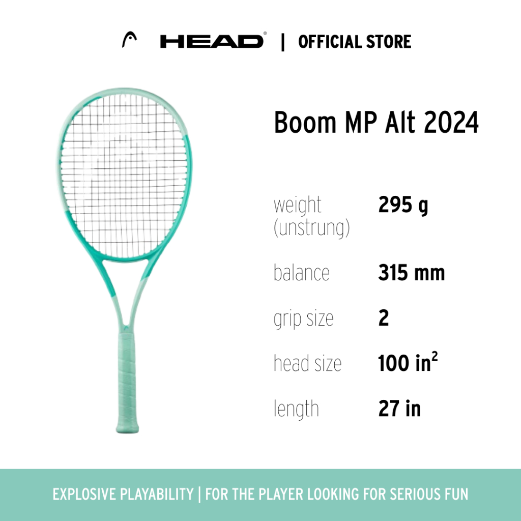 Jual HEAD Tennis Racket Boom Alternate Series 2024 - Raket Tennis Tanpa ...
