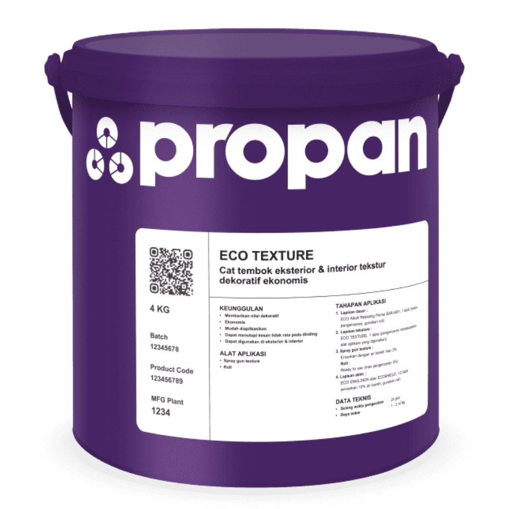 Jual Propan ECO TEXTURE Cat Tekstur Dinding Eksterior & Interior 4 KG ...