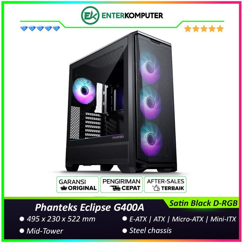 Jual Phanteks Eclipse G400A Satin Black D-RGB Spacious Mid-Tower Case | Shopee Indonesia